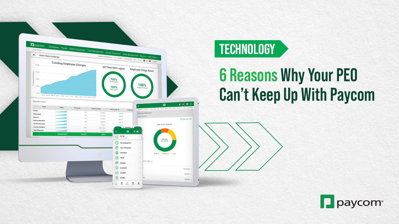 6 Reasons Why Your PEO Can’t Keep Up With Paycom | Paycom Blog