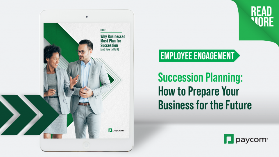 Why Businesses Must Plan for Succession (and How to Do It) | Paycom